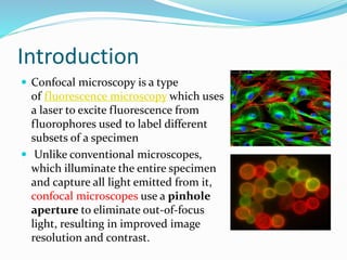 Confocal microscope ppt and their working mechanism | PPTX