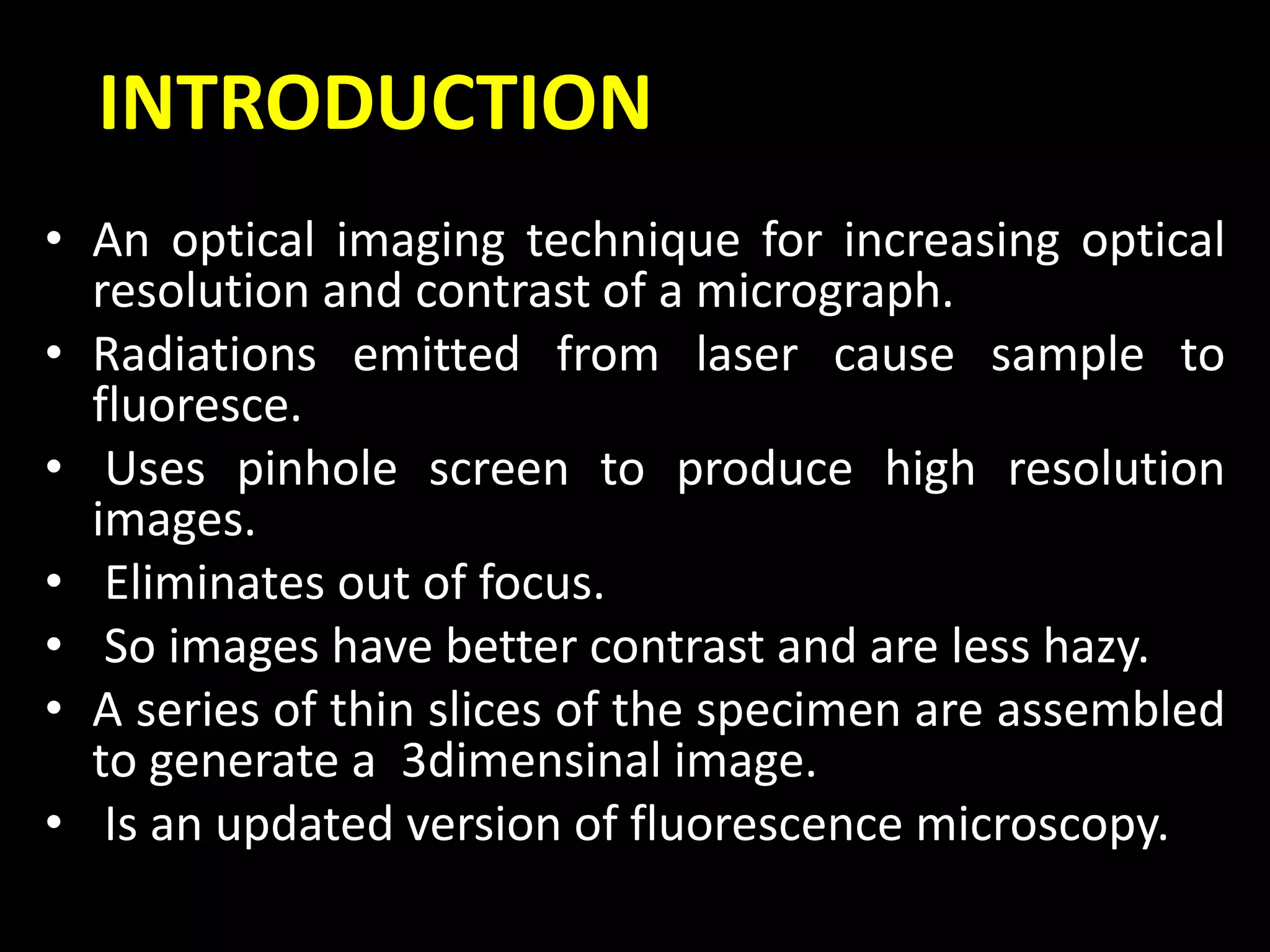 Confocal microscope presentation pt | PPTX