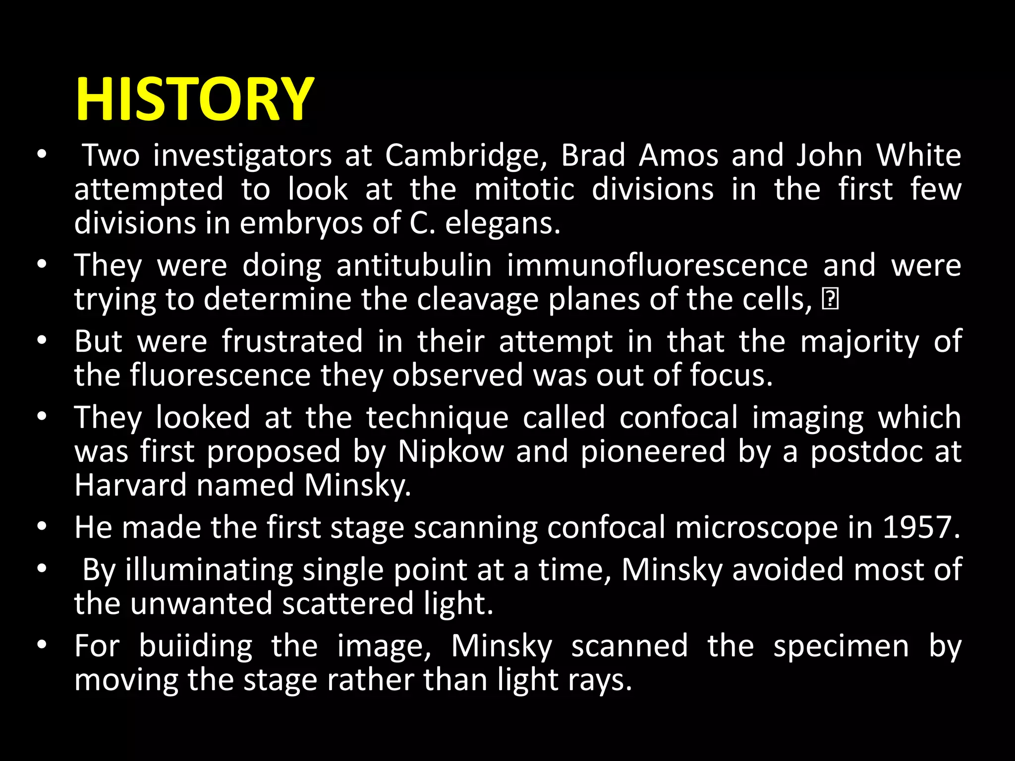 Confocal microscope presentation pt | PPTX