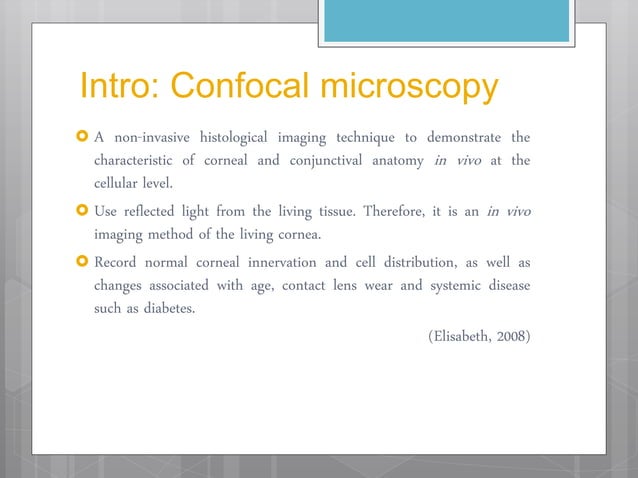 Confocal microscopy | PPT | Eye and Vision Conditions | Diseases and ...