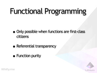Lithium: The Framework for People Who Hate Frameworks | PPT
