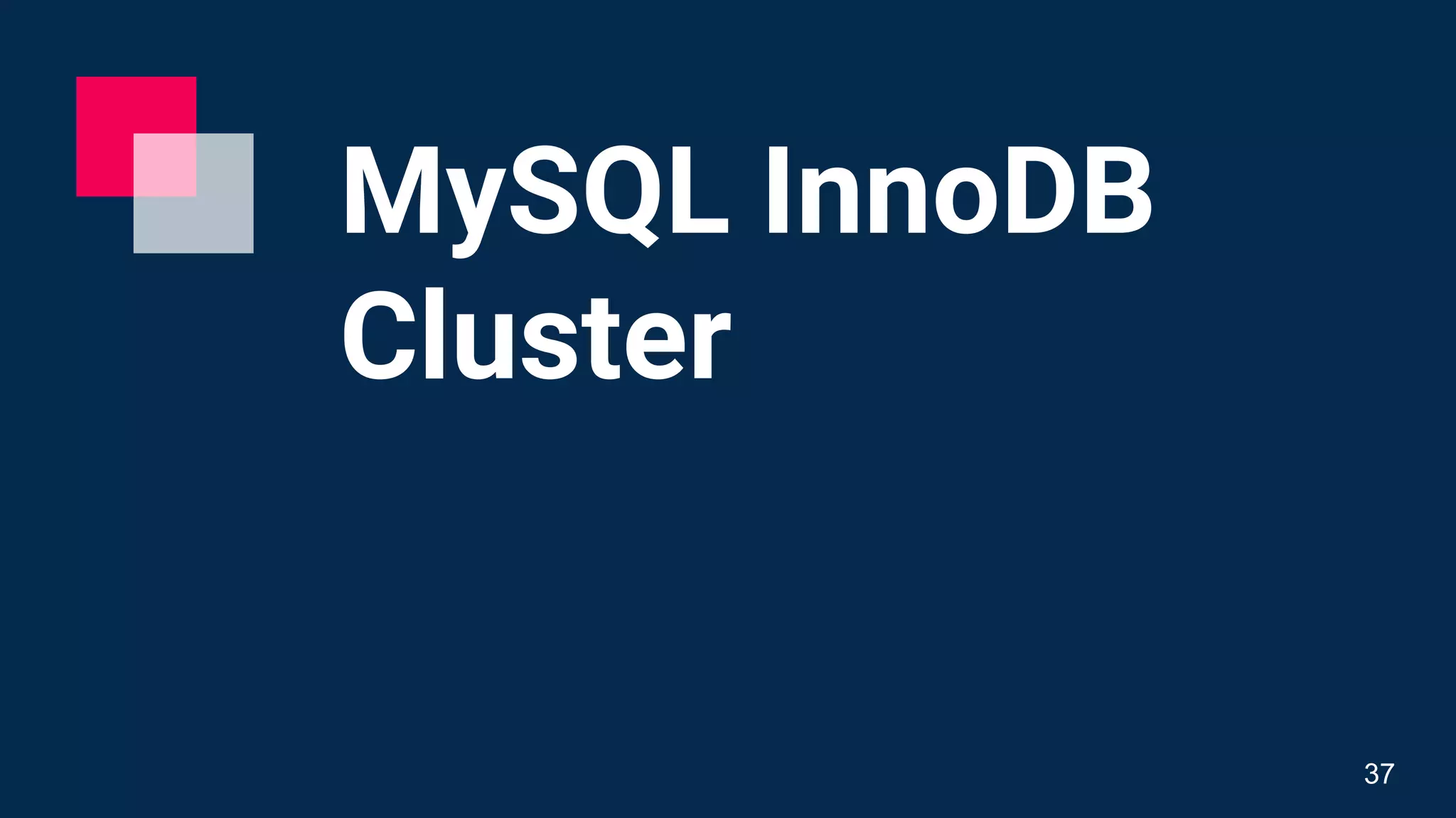 ConFoo MySQL Replication Evolution : From Simple to Group Replication | PPT