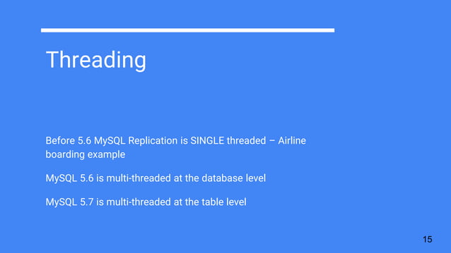 ConFoo MySQL Replication Evolution : From Simple to Group Replication | PPT