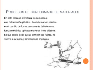Conformado de metales (caliente y frío) | PPTX