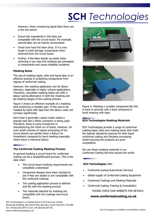 Conformal coating masking technical bulletin | PDF