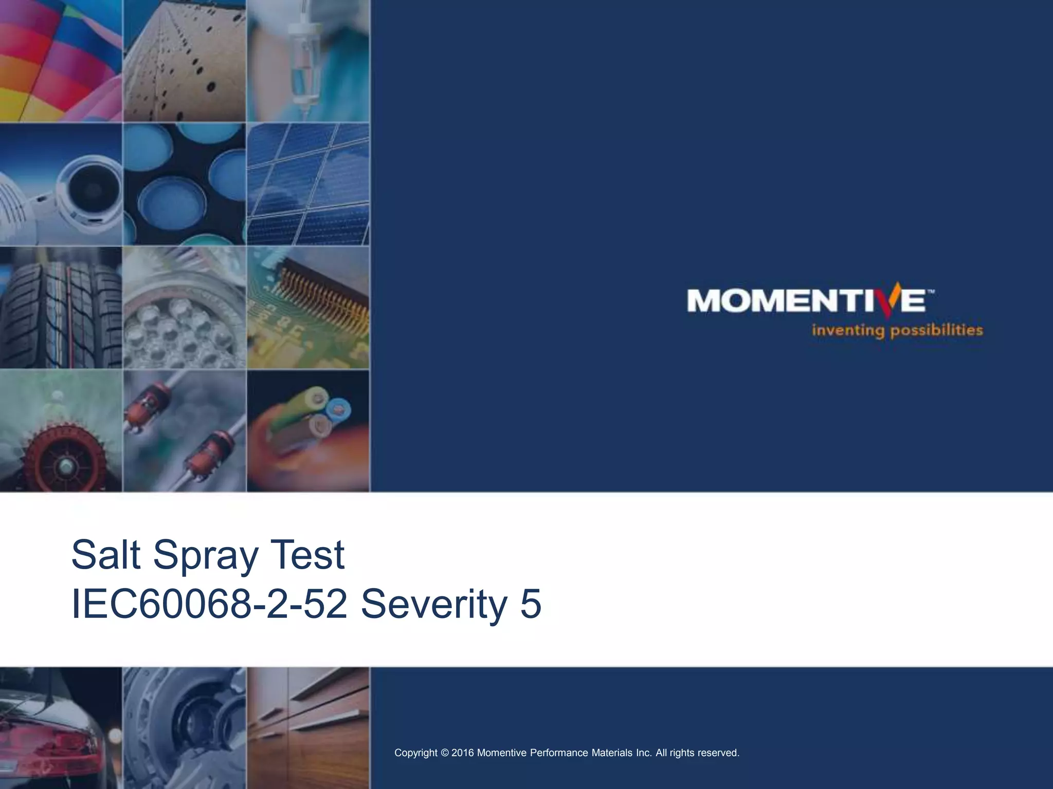 Conformal Coating Salt Spray Comparison Test | PPT