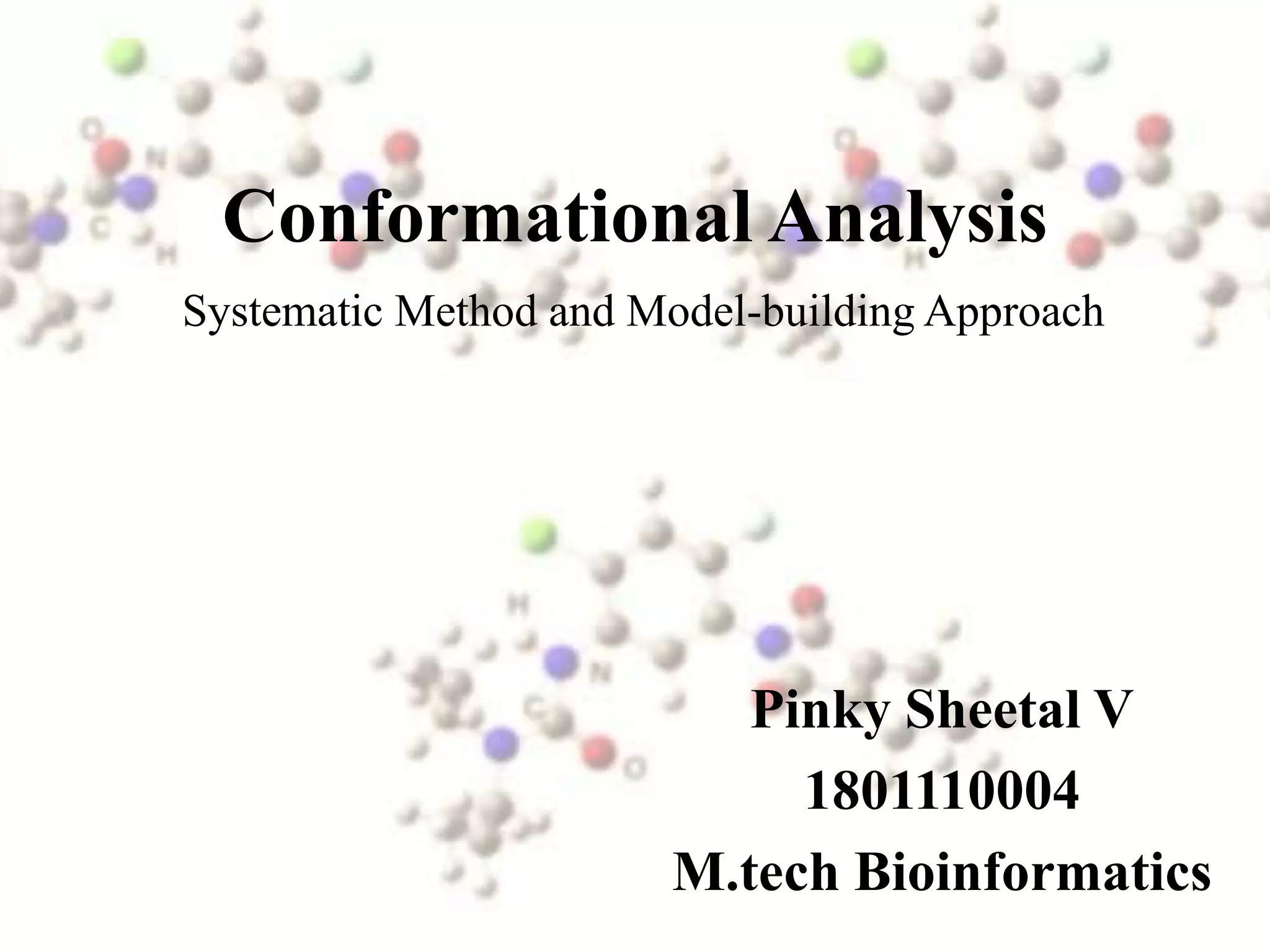 Conformational analysis | PPTX