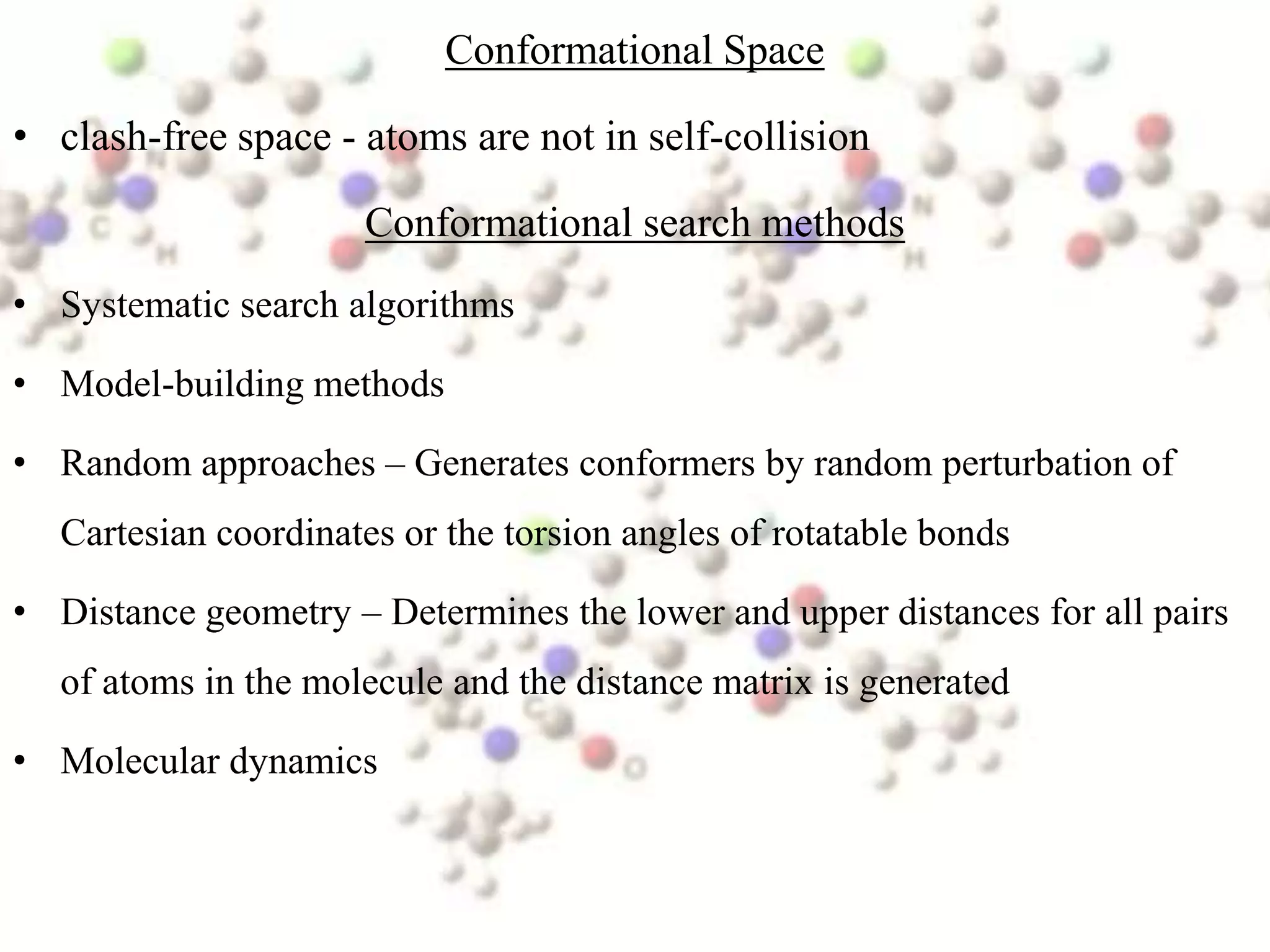 Conformational analysis | PPTX