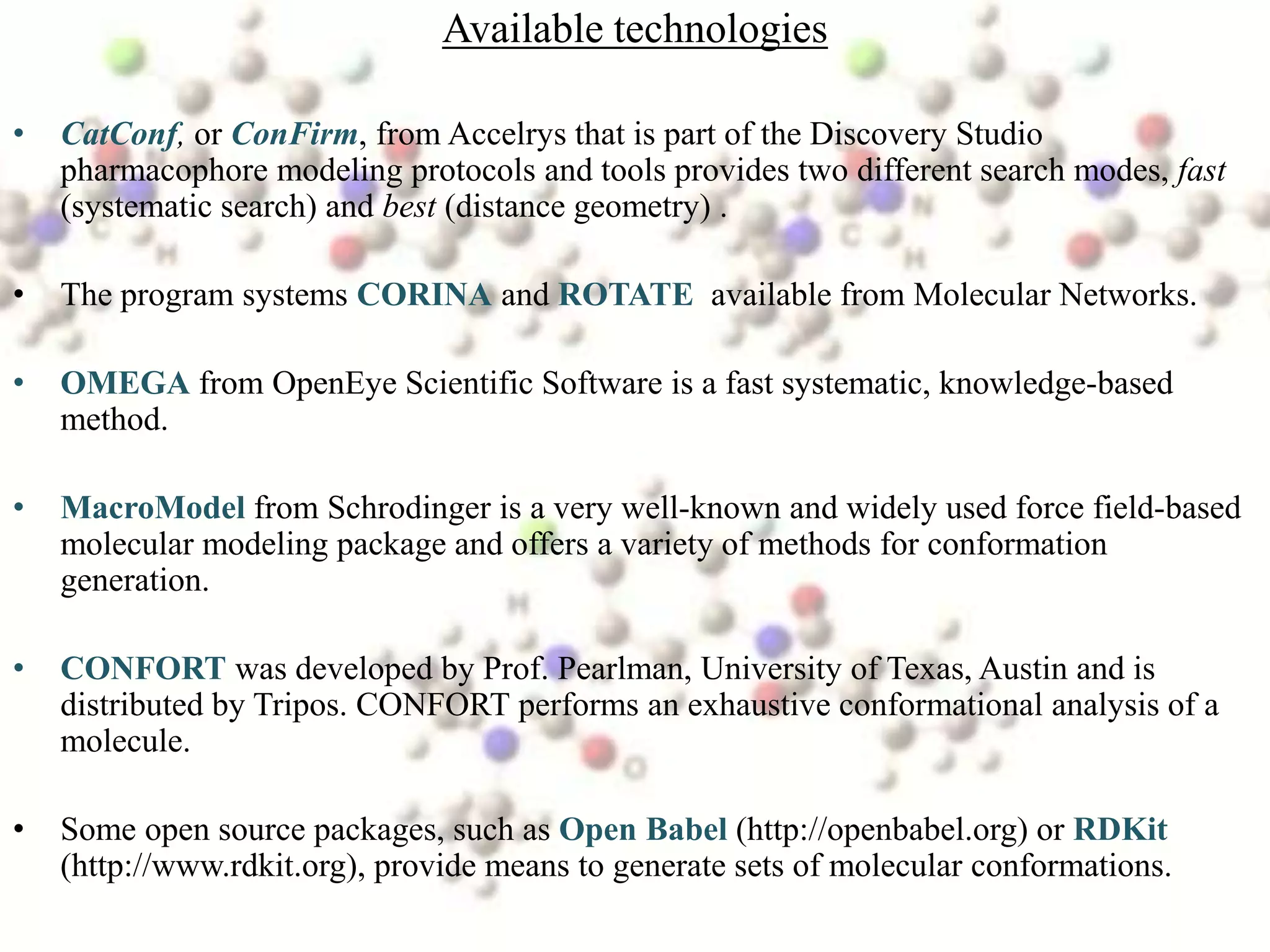 Conformational analysis | PPTX