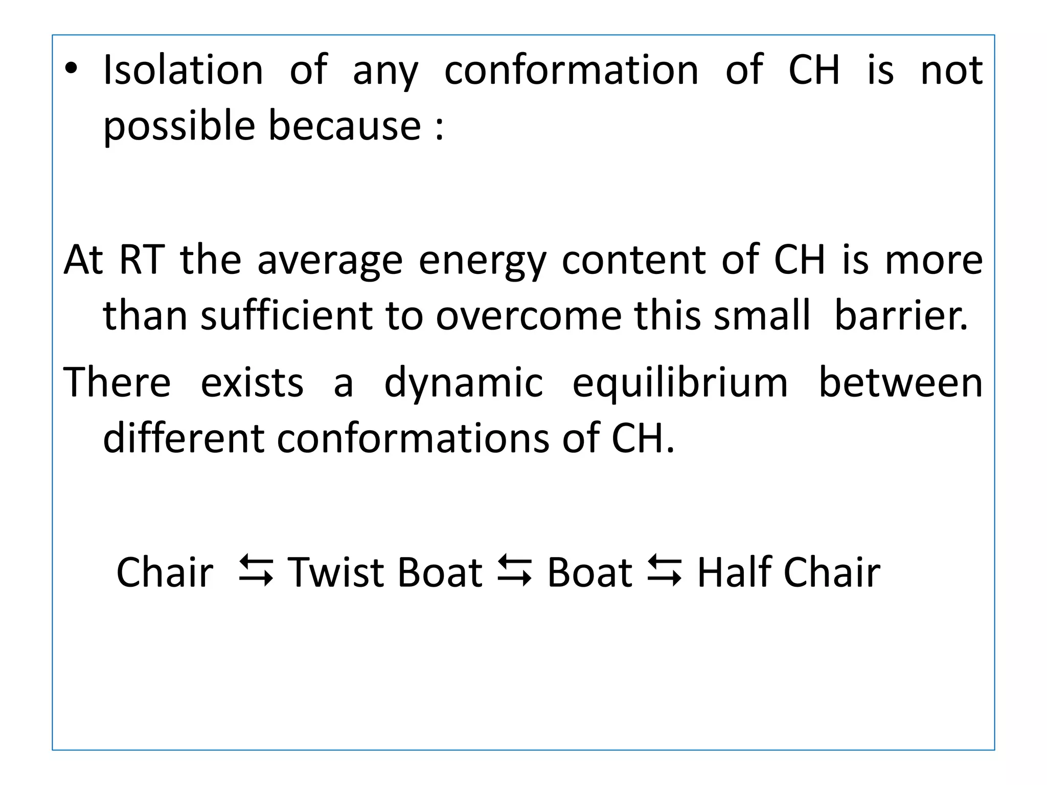 Conformational analysis of cyclohexane | PPTX