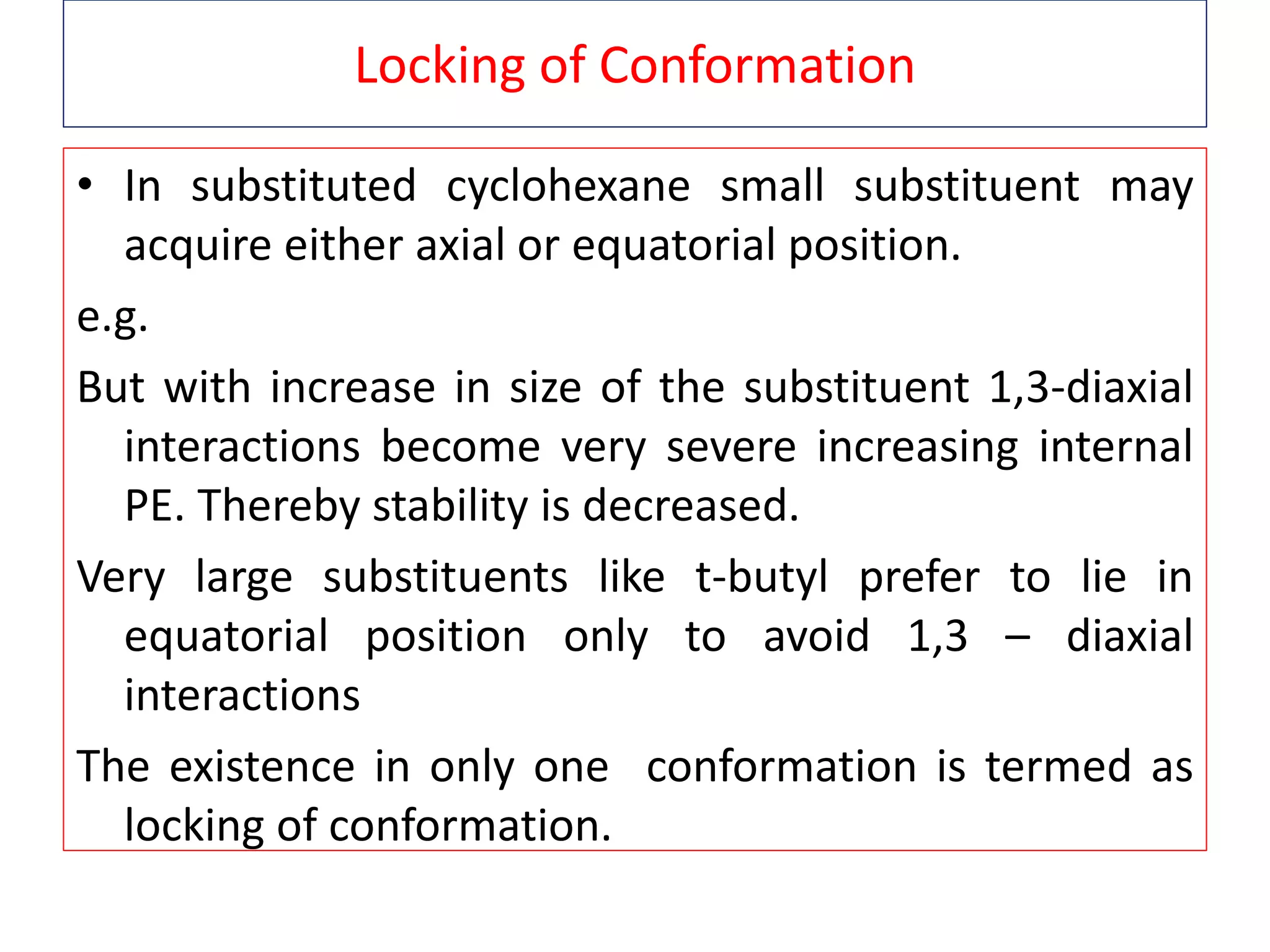 Conformational analysis of cyclohexane | PPTX