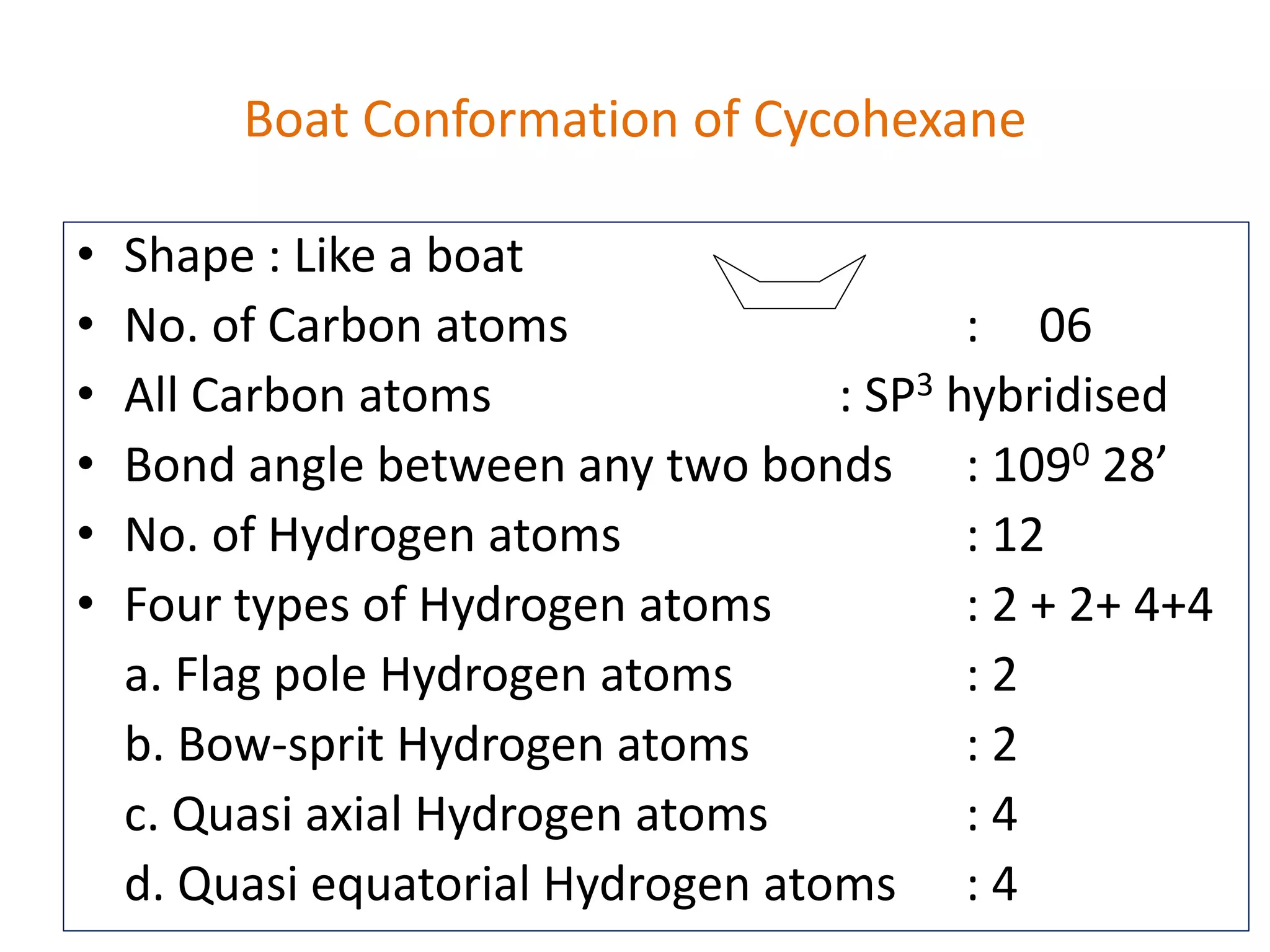 Conformational analysis of cyclohexane | PPTX