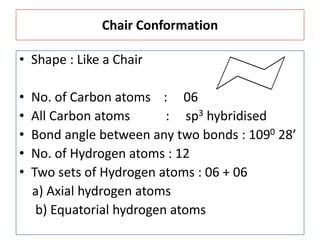 Conformational analysis of cyclohexane | PPTX