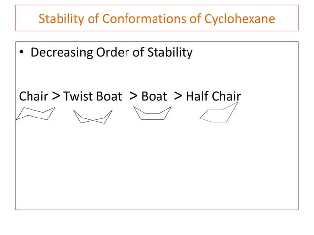 Conformational analysis of cyclohexane | PPTX | Chemistry | Science