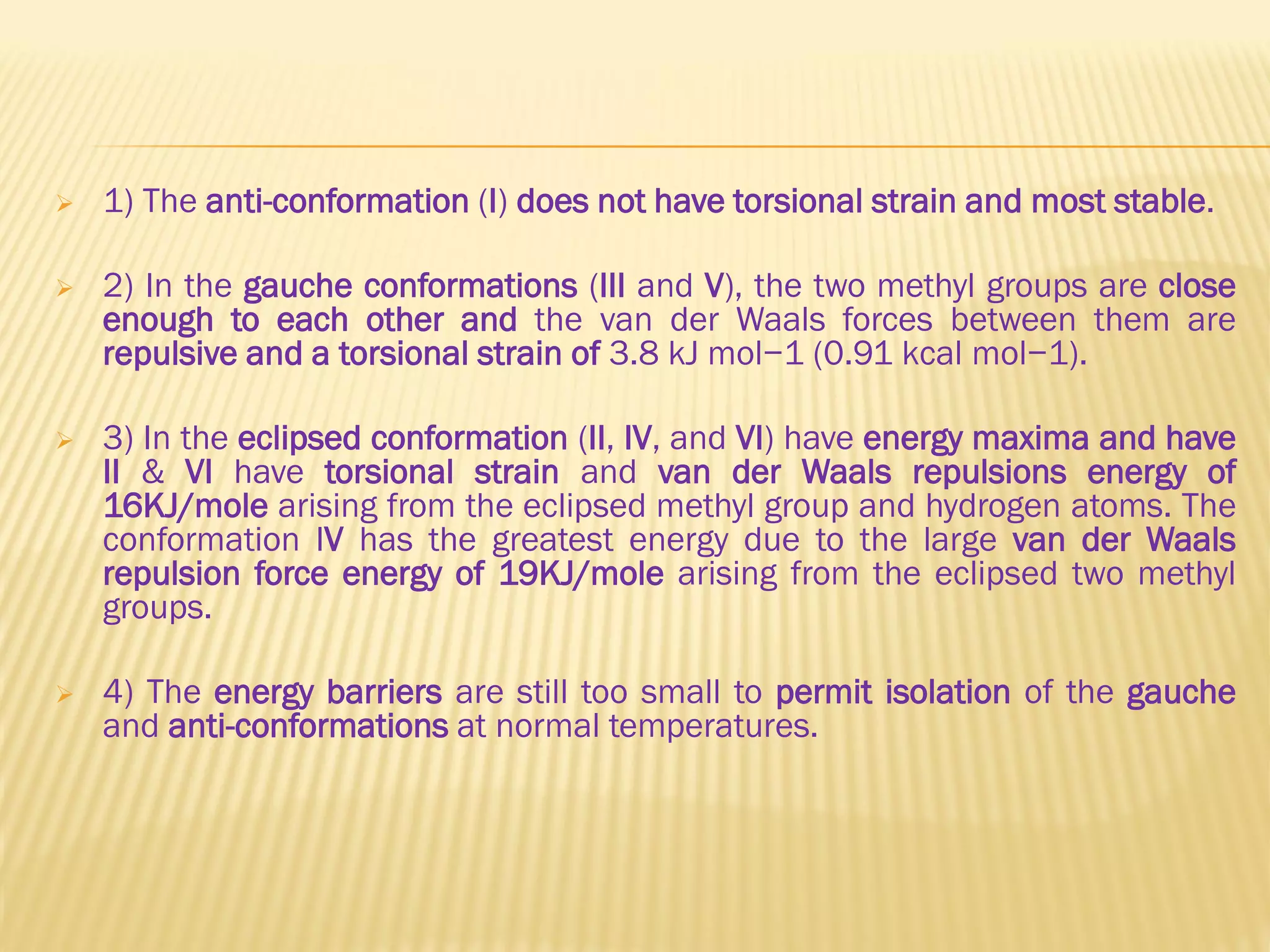 Conformational analysis of ethane butane aliphatics | PDF