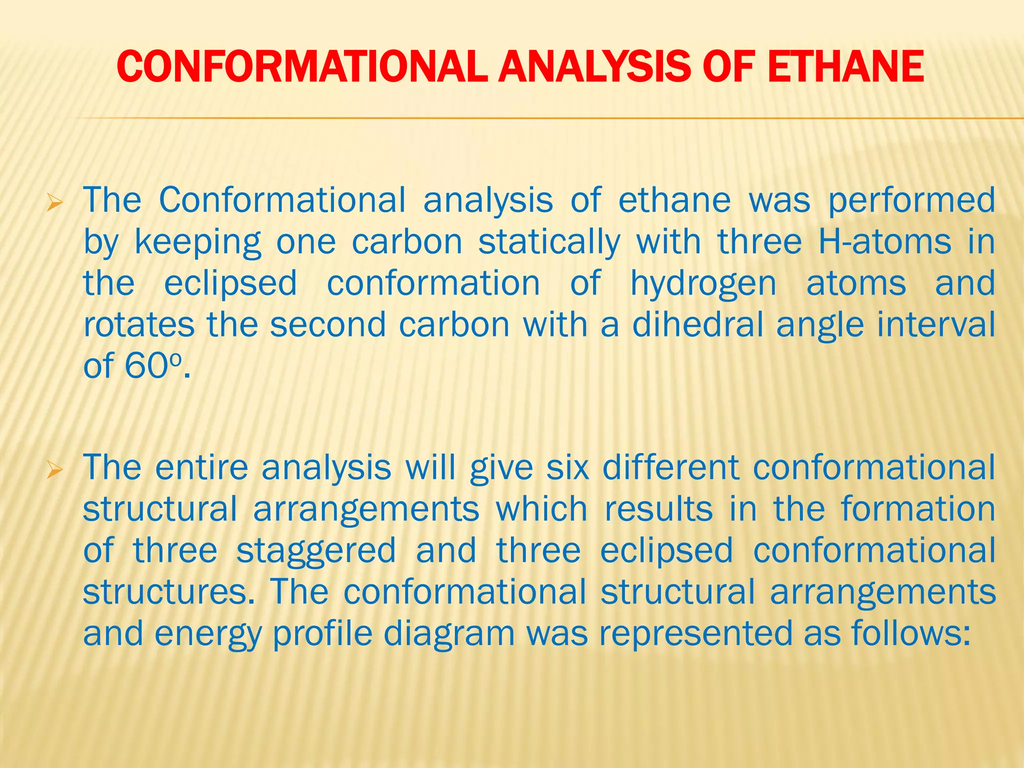 Conformational analysis of ethane butane aliphatics | PDF