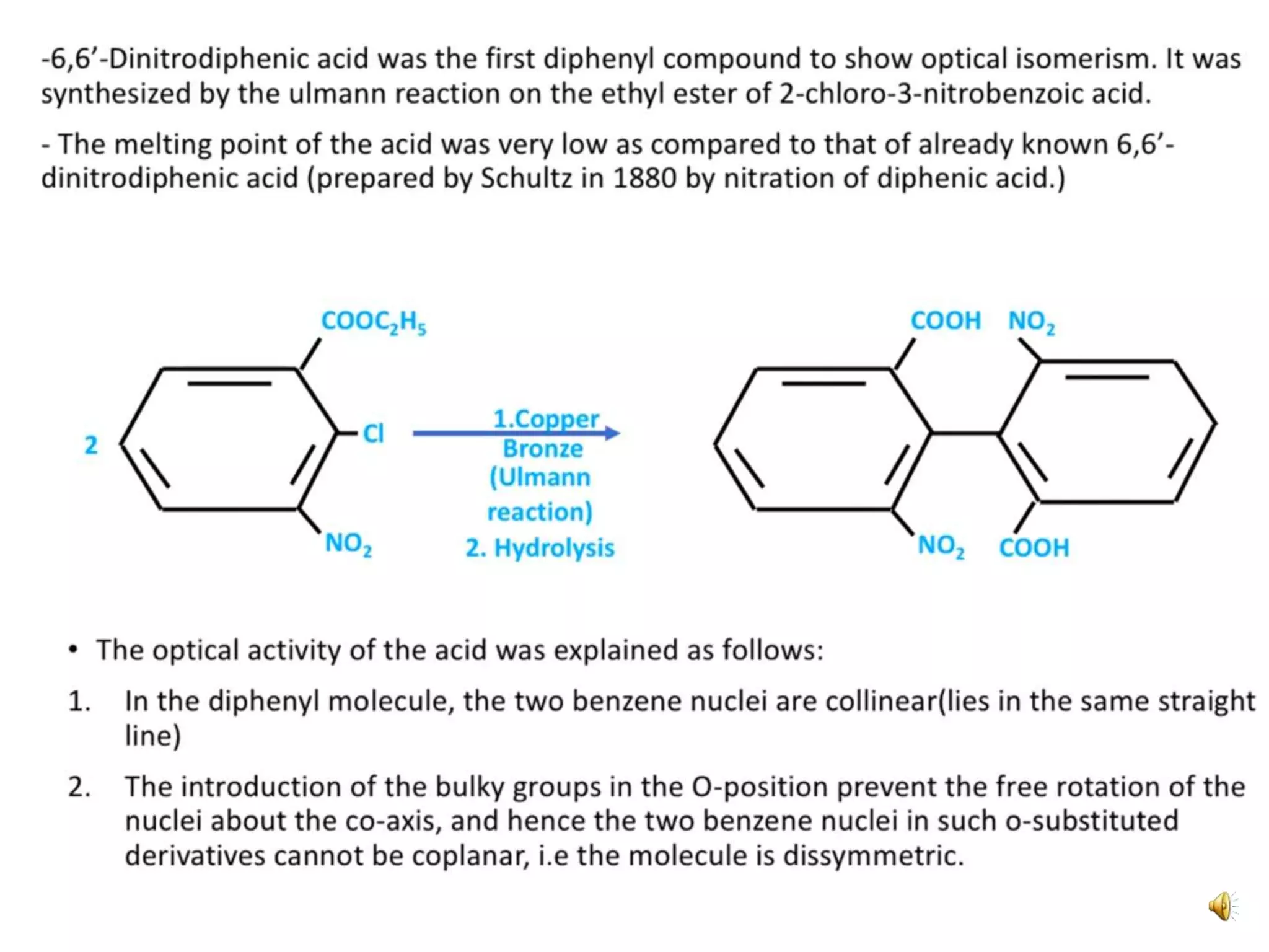 Conformation of biphenyl compounds (Atropisomerism) | PPTX