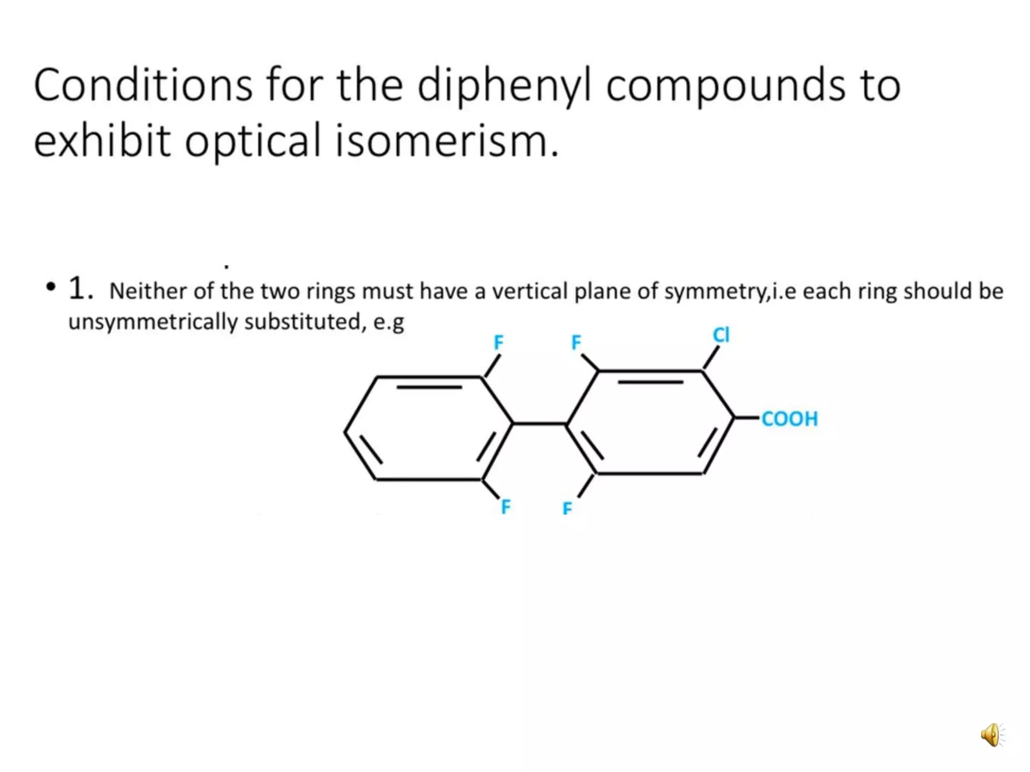 Conformation of biphenyl compounds (Atropisomerism) | PPTX