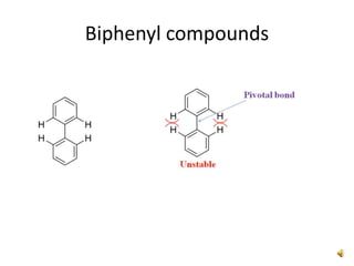 Conformation of biphenyl compounds (Atropisomerism) | PPTX