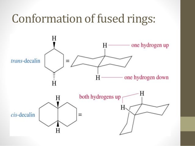 Conformations of fused rings