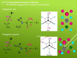 Conformation and Conformation Analysis of Alkanes and Cycloalkanes | PPT