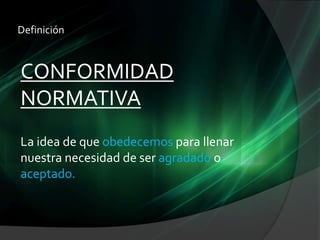 Conformidad | PPTX