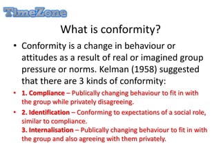 Conformity | PPTX | Education