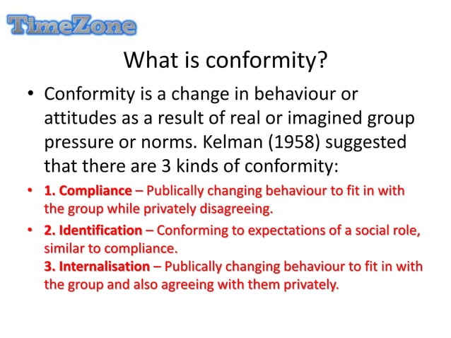 Conformity | PPTX | Education
