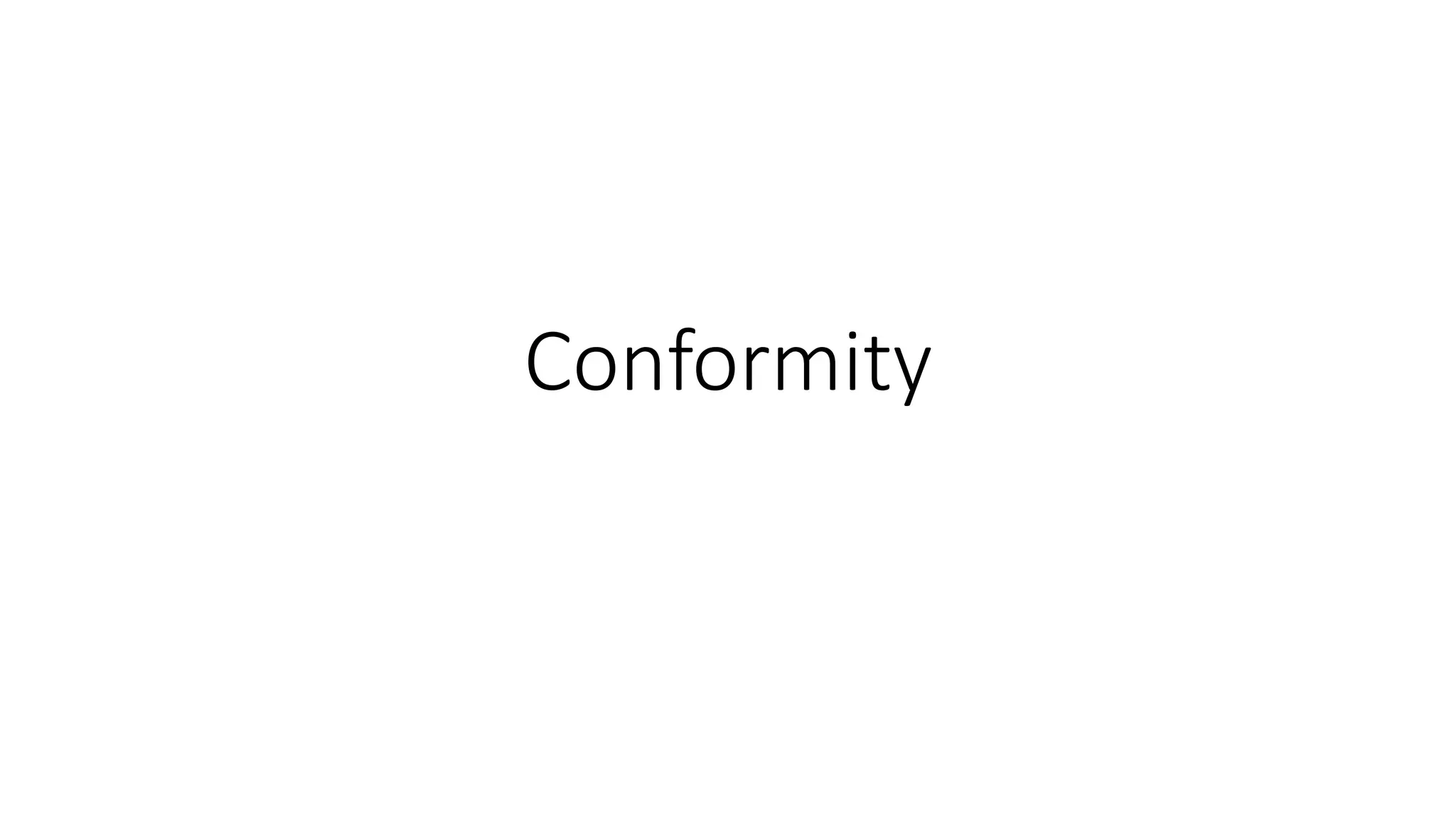 Conformity | PPT