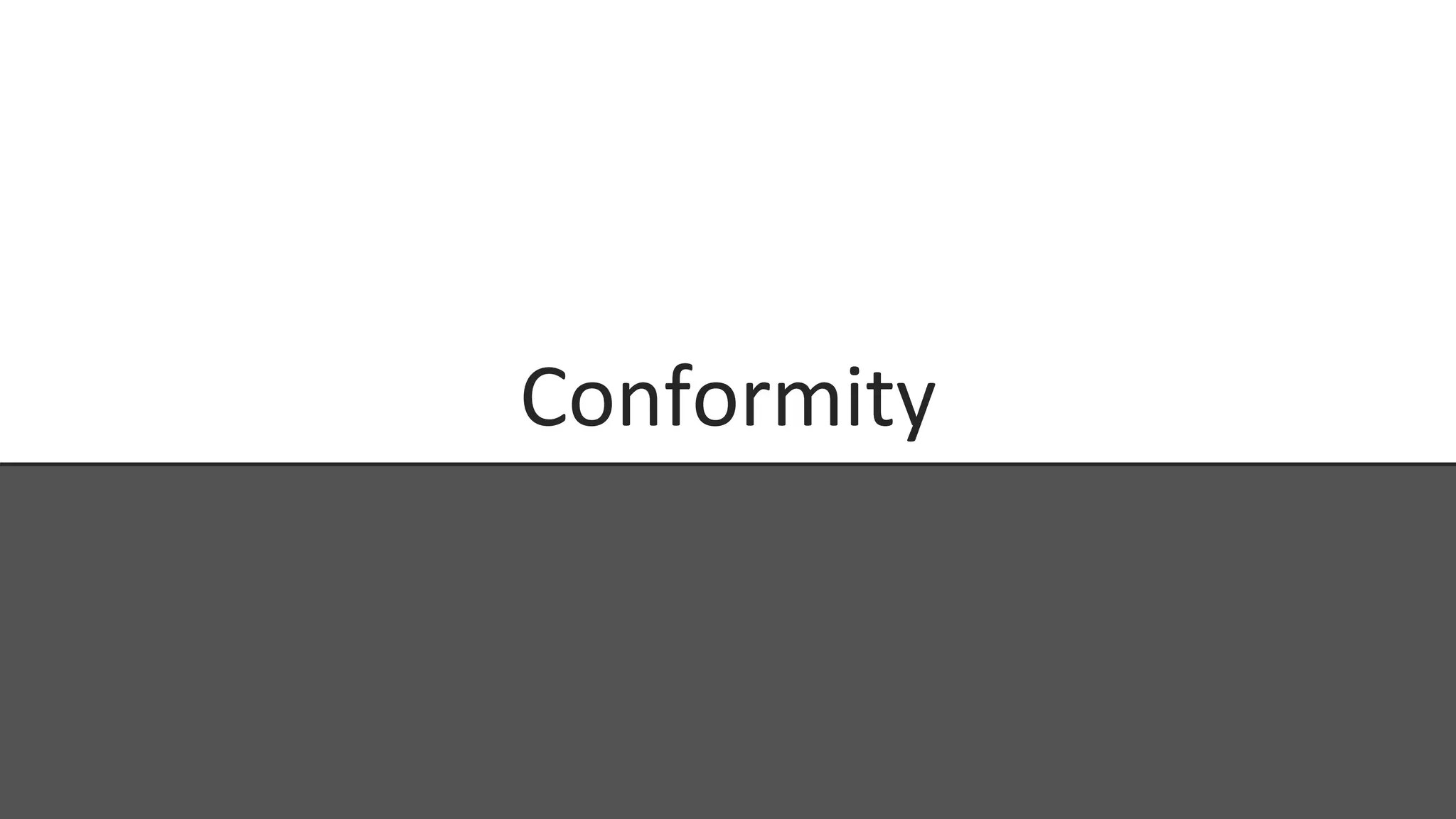 Conformity | PPT