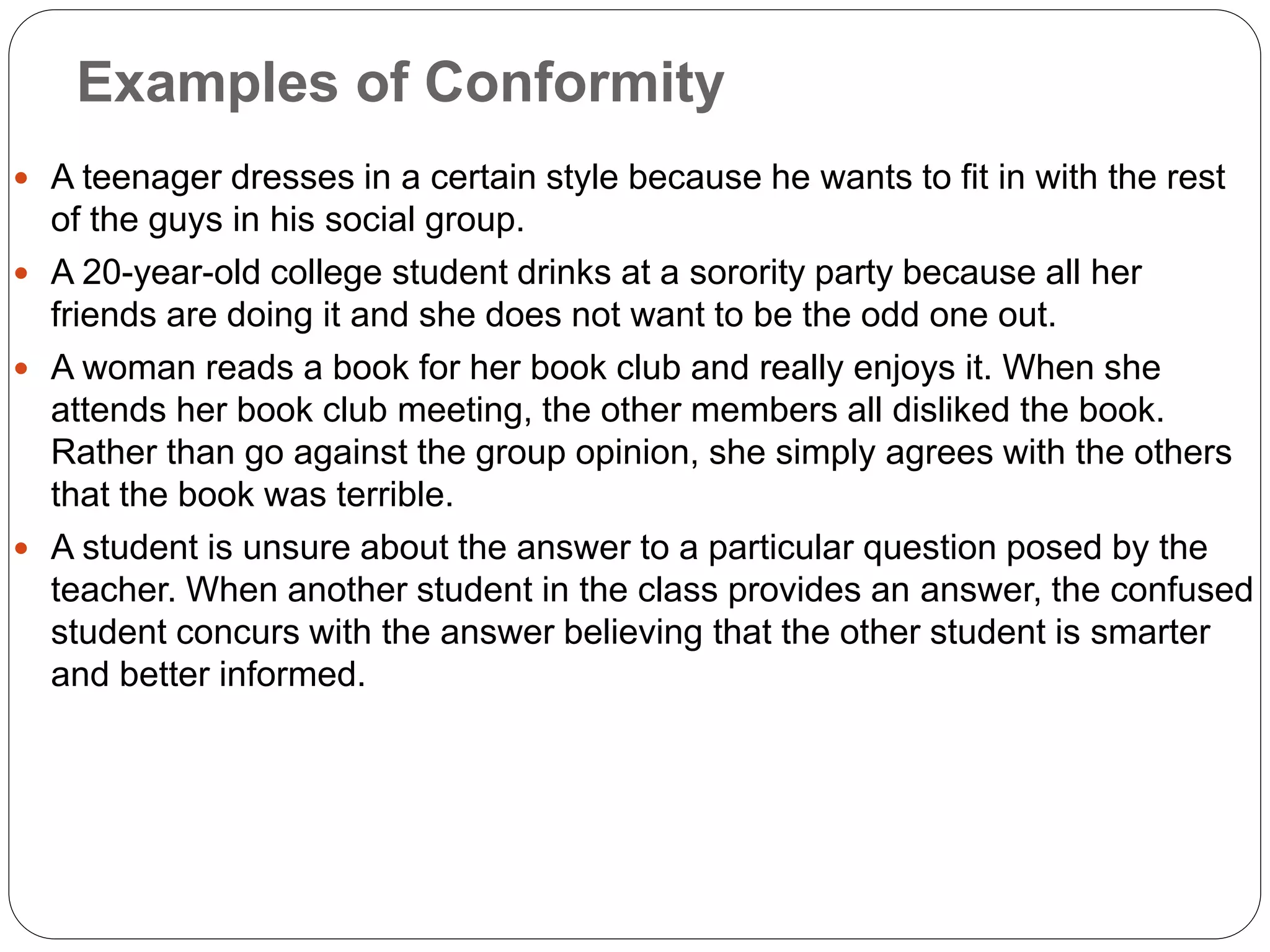 Conformity | PPTX