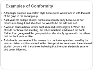 Conformity | PPTX