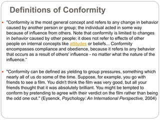 Conformity | PPTX