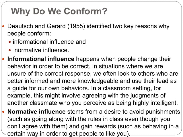 Conformity | PPTX | Science