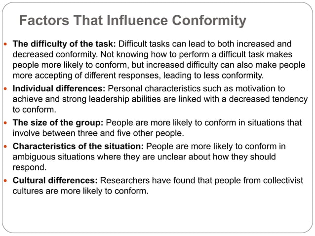 Conformity | PPTX | Science