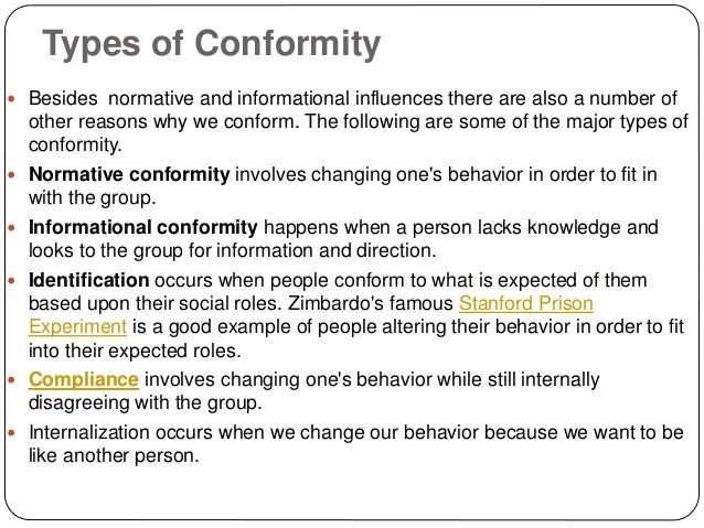 Conformity