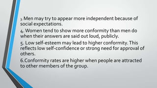 Social Psychology-Conformity puga | PPTX