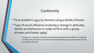 Social Psychology-Conformity puga | PPTX
