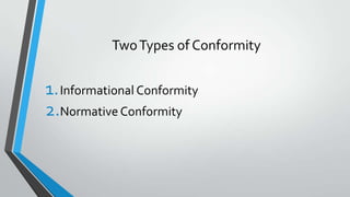 Social Psychology-Conformity puga | PPTX