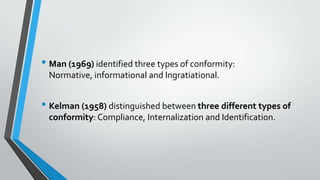 Social Psychology-Conformity puga | PPTX