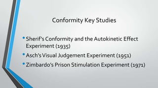 Social Psychology-Conformity puga | PPTX