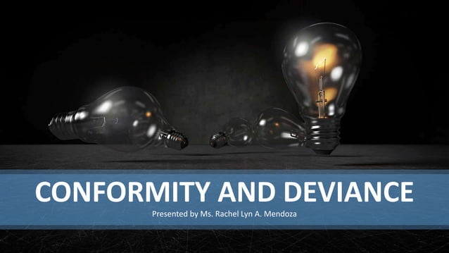 Conformity and Deviance UCSP | PPTX