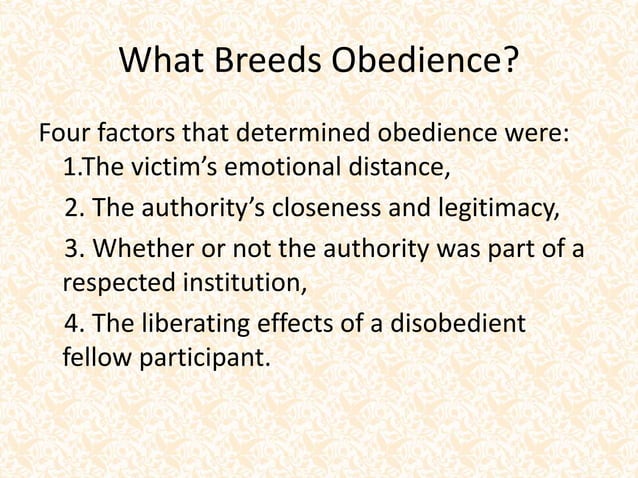 Conformity and Obedience | PPTX