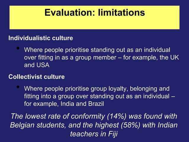 Conformity asch line experiments | PPTX | Science