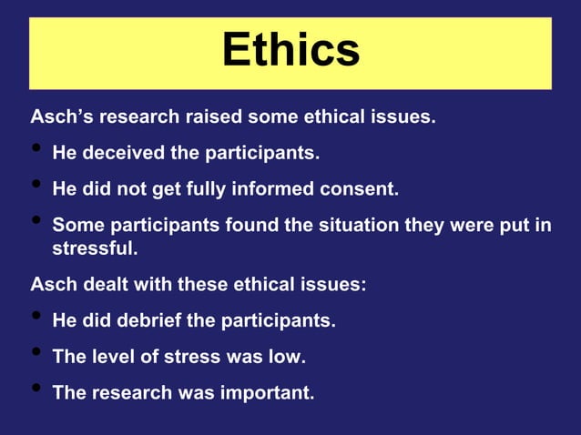 Conformity asch line experiments | PPTX | Science