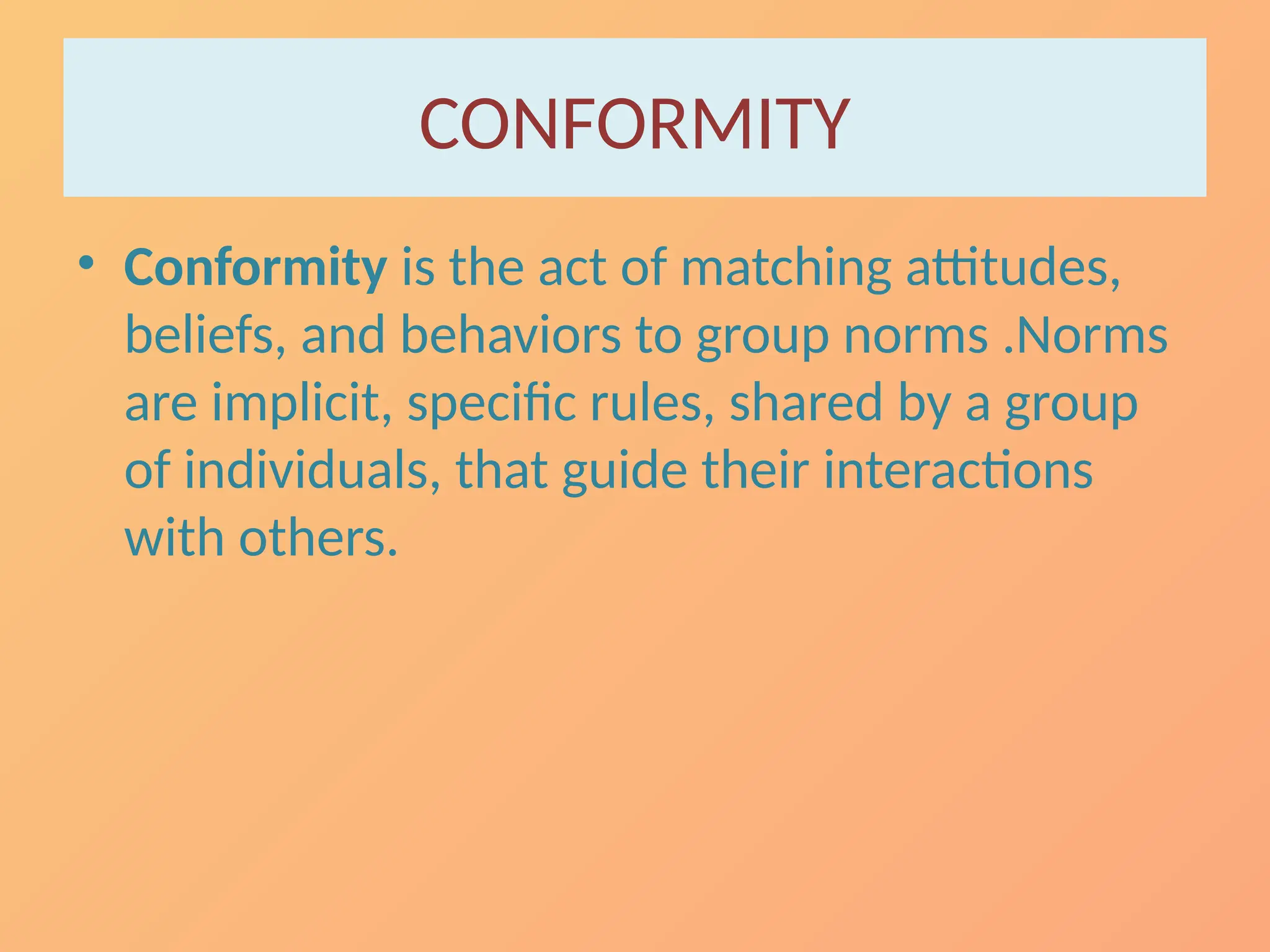 CONFORMITY_PPT_pptx social awareness society | PPTX