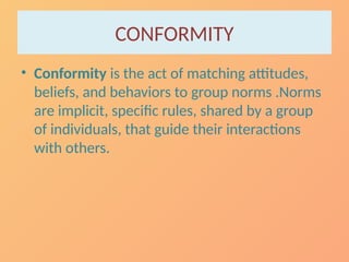 CONFORMITY_PPT_pptx social awareness society | PPTX