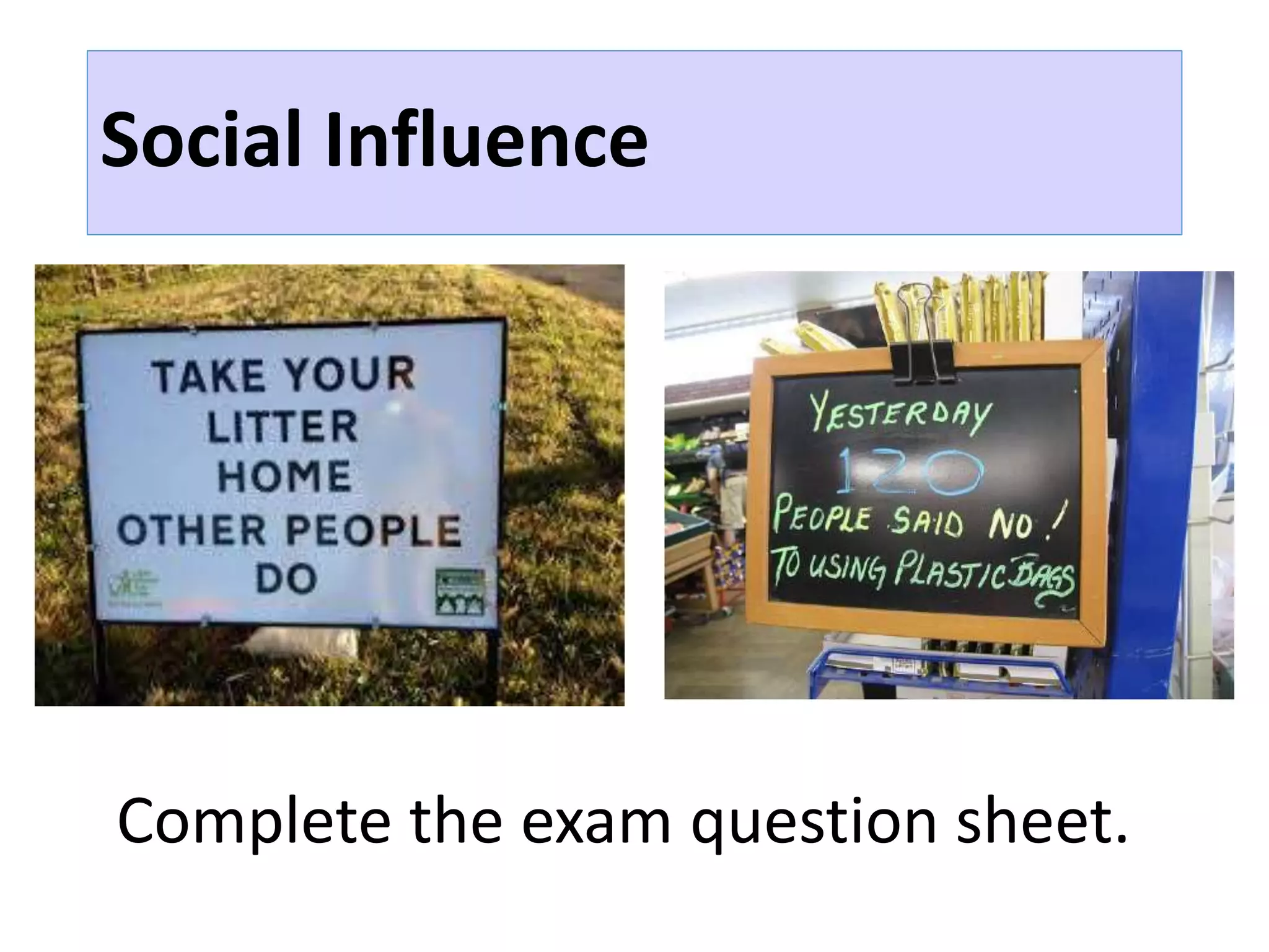 Conformity types explanations exam question practice | PPTX