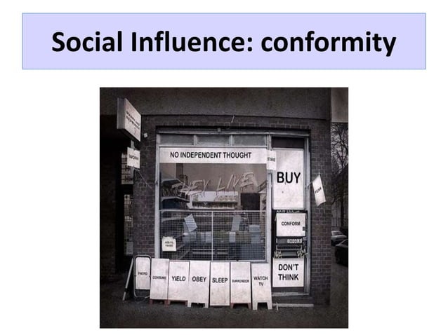 Conformity types explanations exam question practice | PPTX