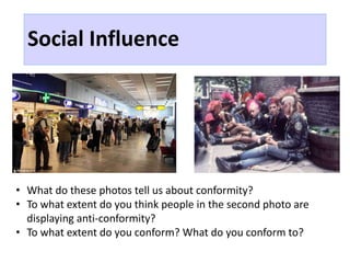 Conformity types explanations exam question practice | PPTX